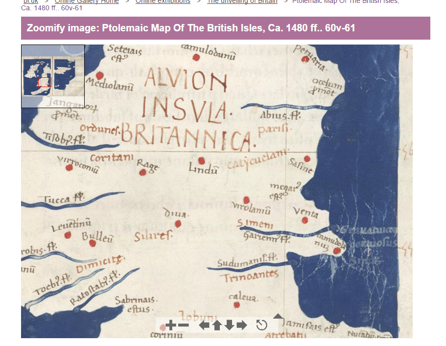 Maps of Roman Britain available online
